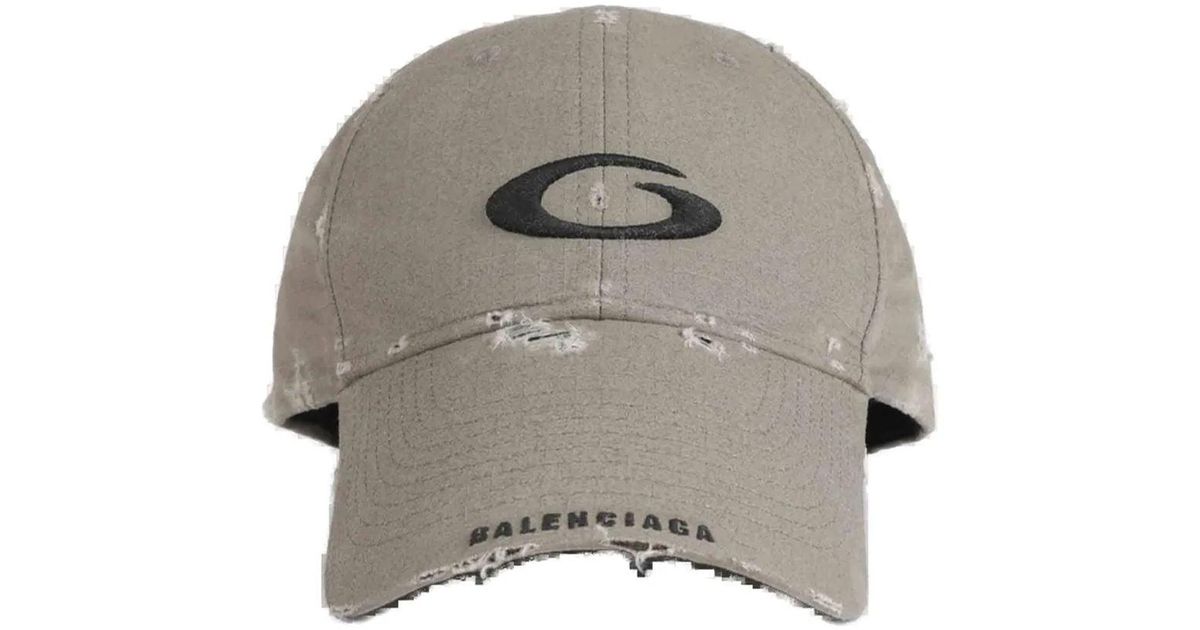 Balenciaga Cargo Cap in Gray for Men | Lyst