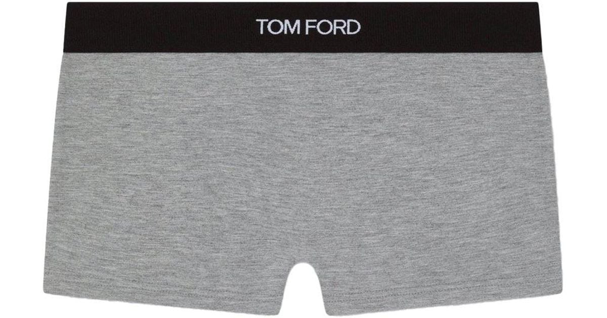 Tom Ford Boxers With Logo in Grey | Lyst UK