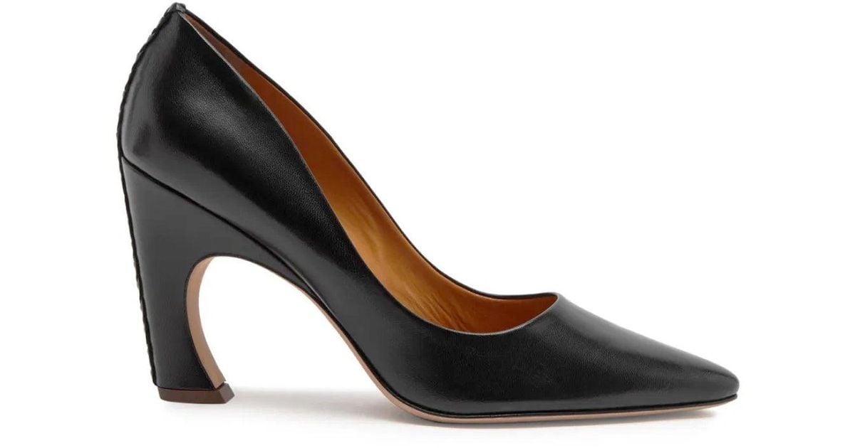 Chloé Oli 80 Pointed Toe Pumps in Black | Lyst
