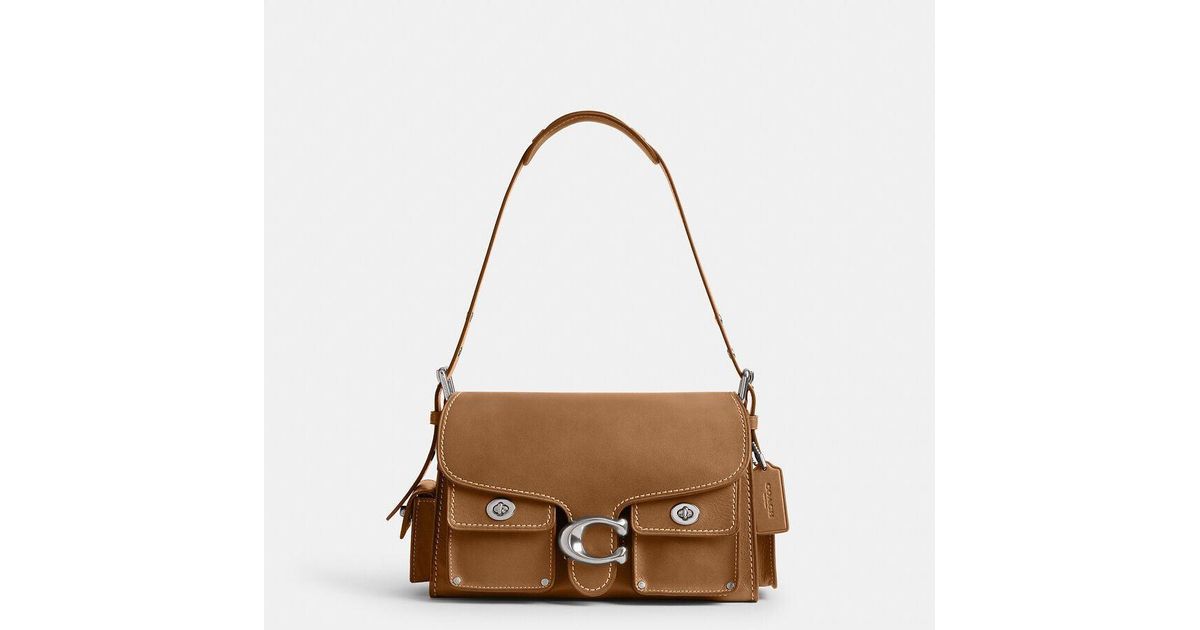 COACH Cargo Turnlock Soft Tabby Shoulder Bag in Brown | Lyst