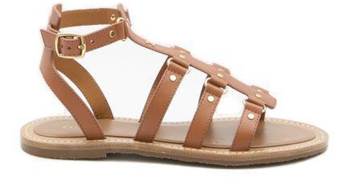 Celine Lympia Gladiator Sandal in Brown for Men | Lyst