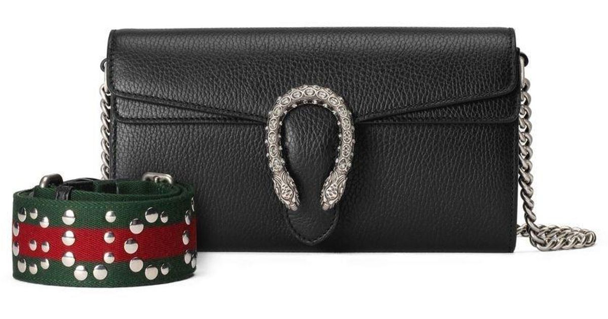 Gucci Dionysus Raffia/Canvas Bag in Black for Men | Lyst