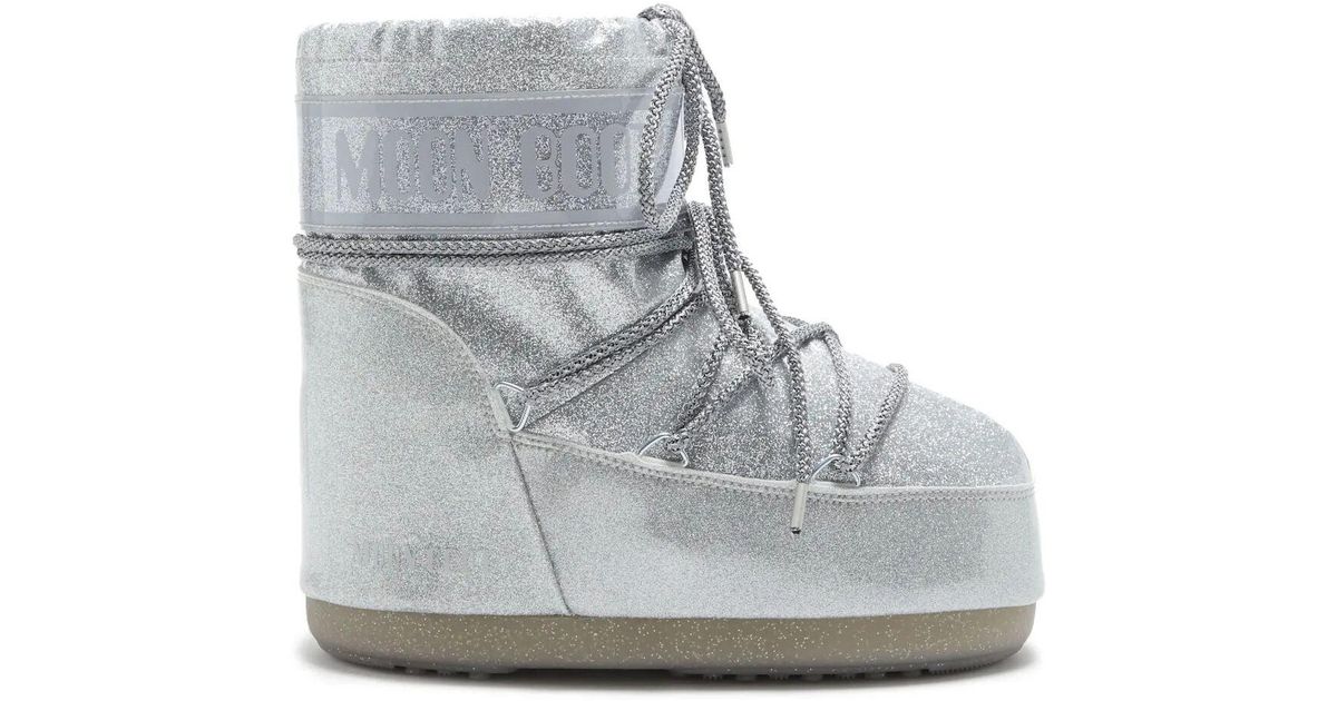 Moon Boot Rubber Icon Low Ankle Boots in Grey | Lyst UK