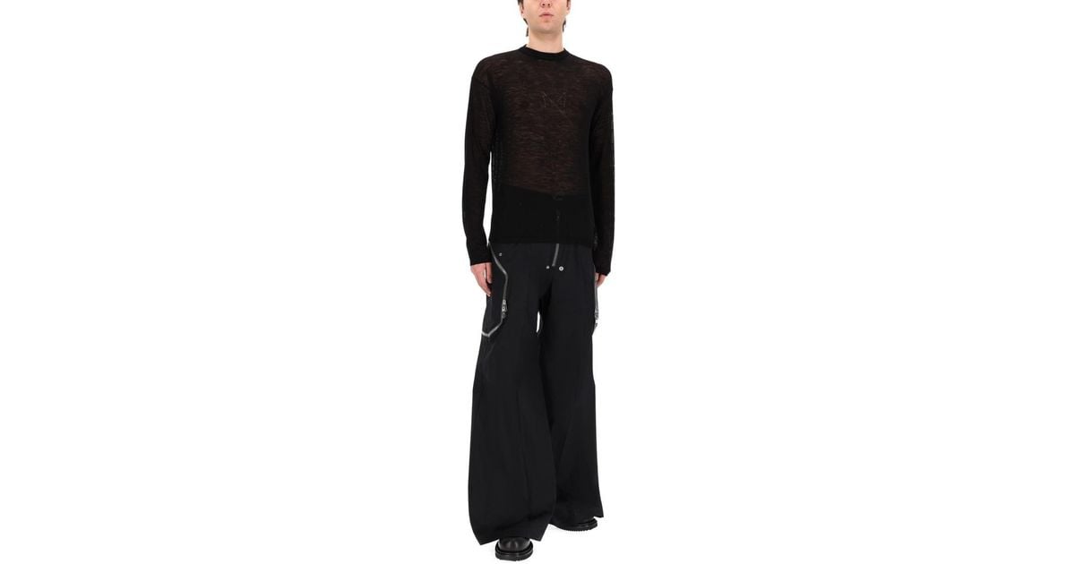 Rick Owens Maglia Penta Sheer Pull in Black for Men | Lyst UK
