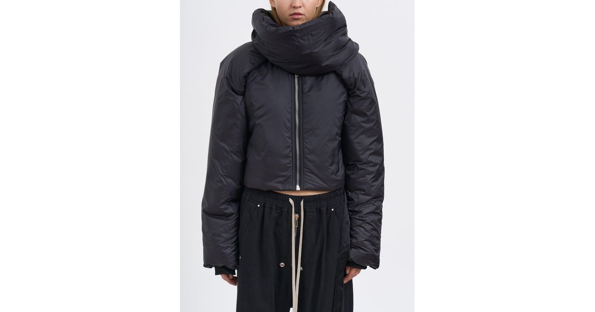 Rick Owens Padded Convertible Jacket in Black | Lyst