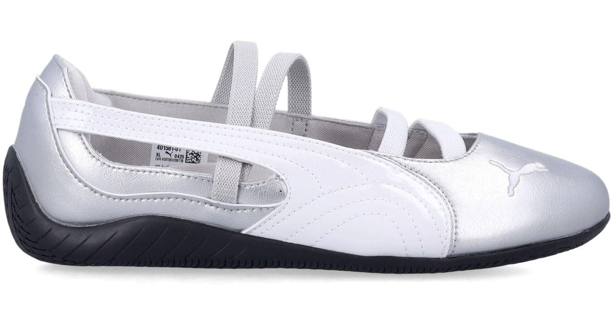 PUMA Flat Shoes in White | Lyst