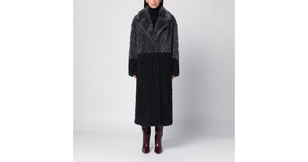 Stand Studio Julie/ Faux Fur Coat in Black for Men | Lyst