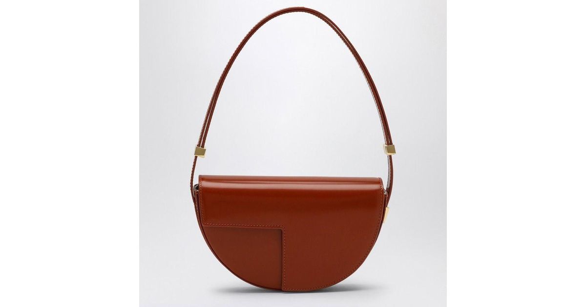 Patou Le Small Dark Leather Bag in Brown for Men | Lyst