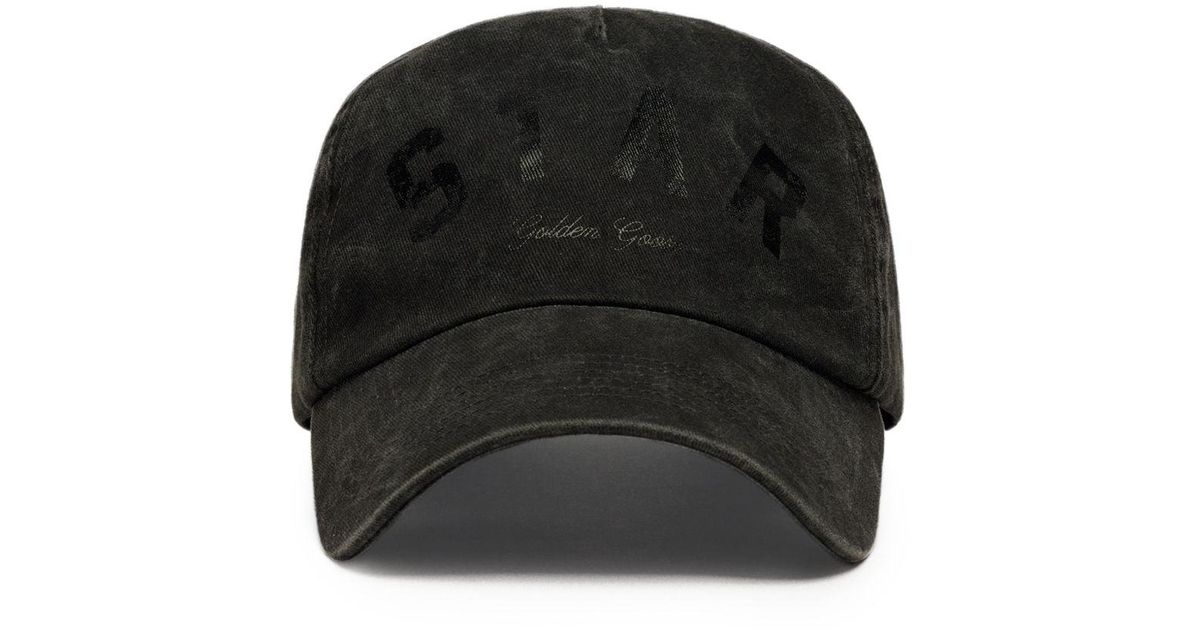 Golden Goose Logo Baseball Cap in Black | Lyst UK