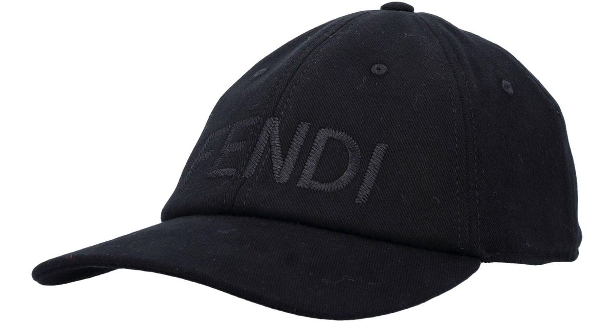Fendi Cap in Blue for Men | Lyst
