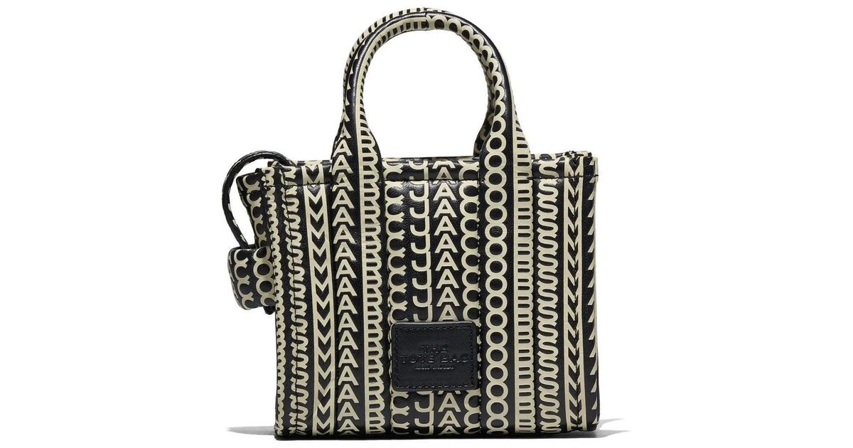 Marc Jacobs The Monogram Mini Tote Bag in Black | Lyst