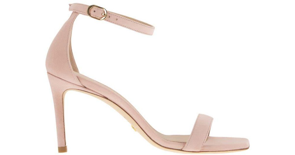 Stuart Weitzman Nunakedcurve 85 in White | Lyst