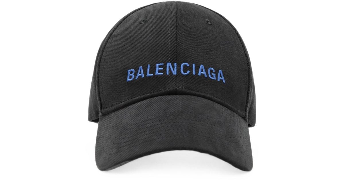 Balenciaga Logo Cap in Black for Men | Lyst UK