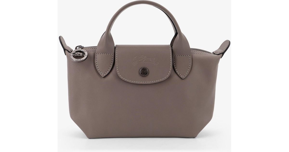 Longchamp Le Pliage Xtra Leather Shoulder Bag With Engraved Logo in ...