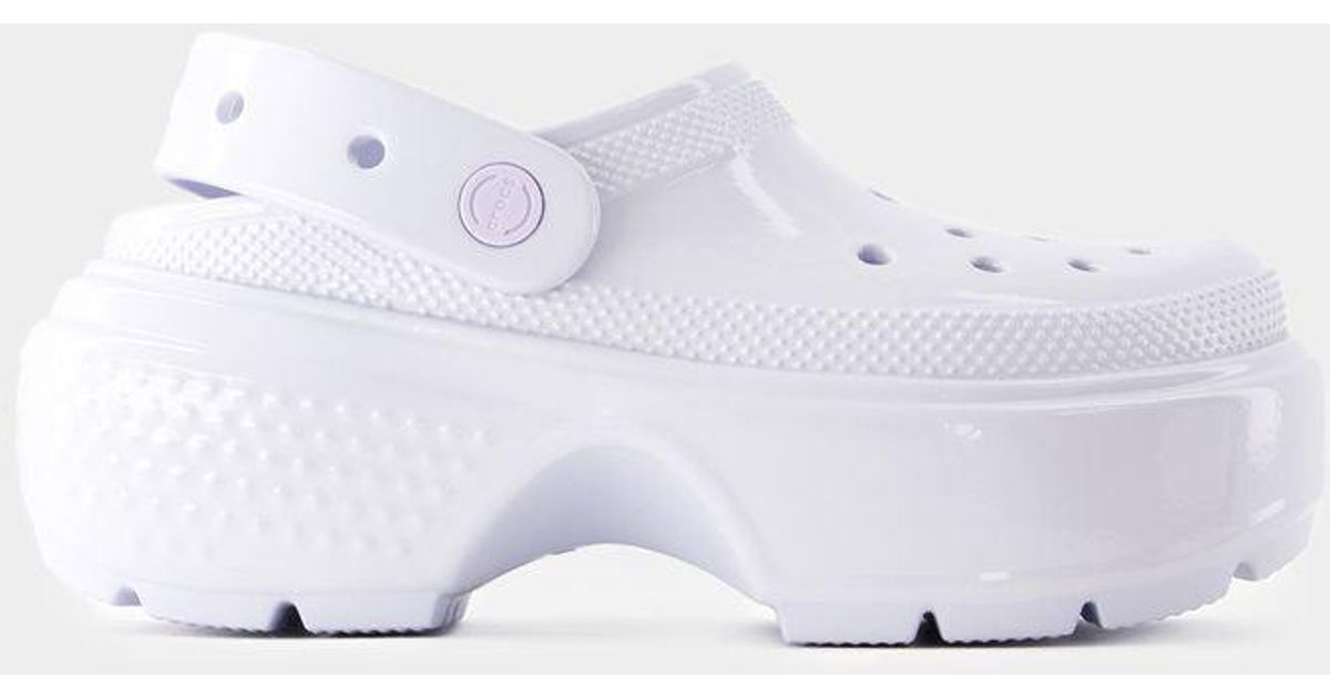 Crocs™ Stomp High Shine Sandals in White for Men | Lyst