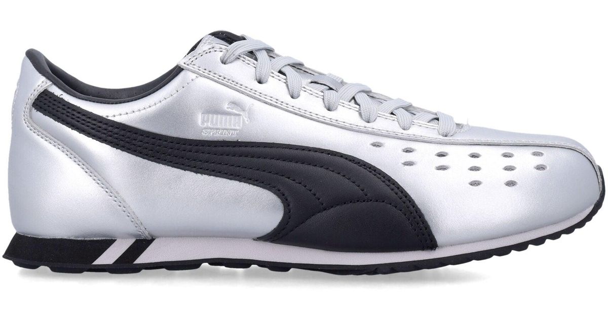 PUMA Sprint Metallic Sneakers in Blue | Lyst UK