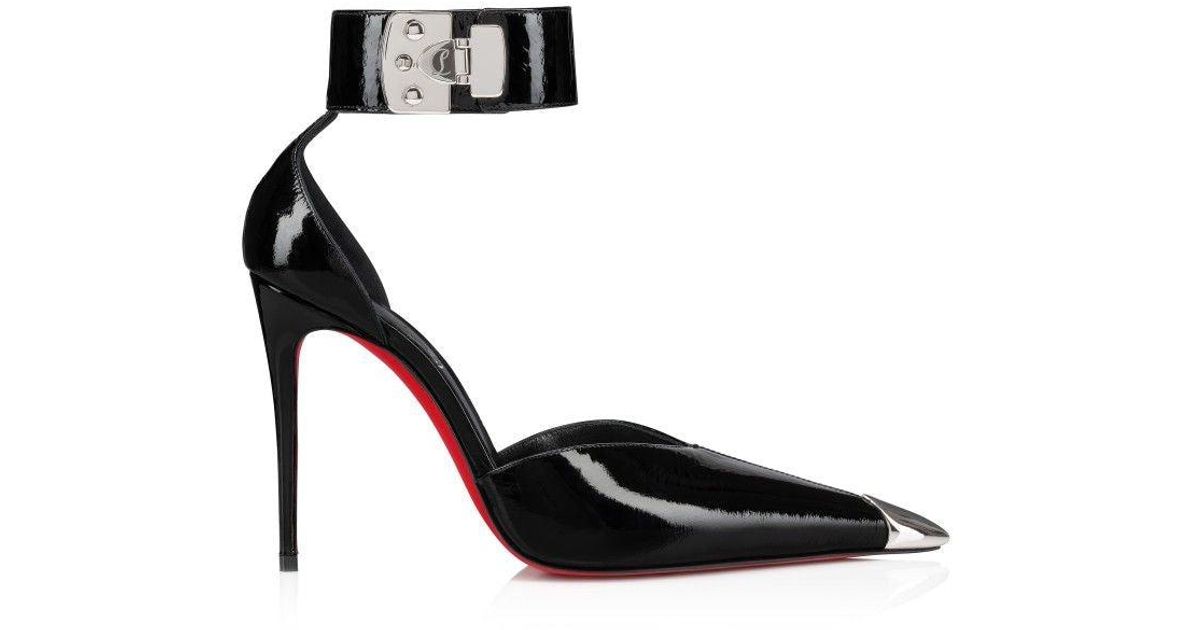 Christian Louboutin Lock Me Up 100 Pumps in Black | Lyst