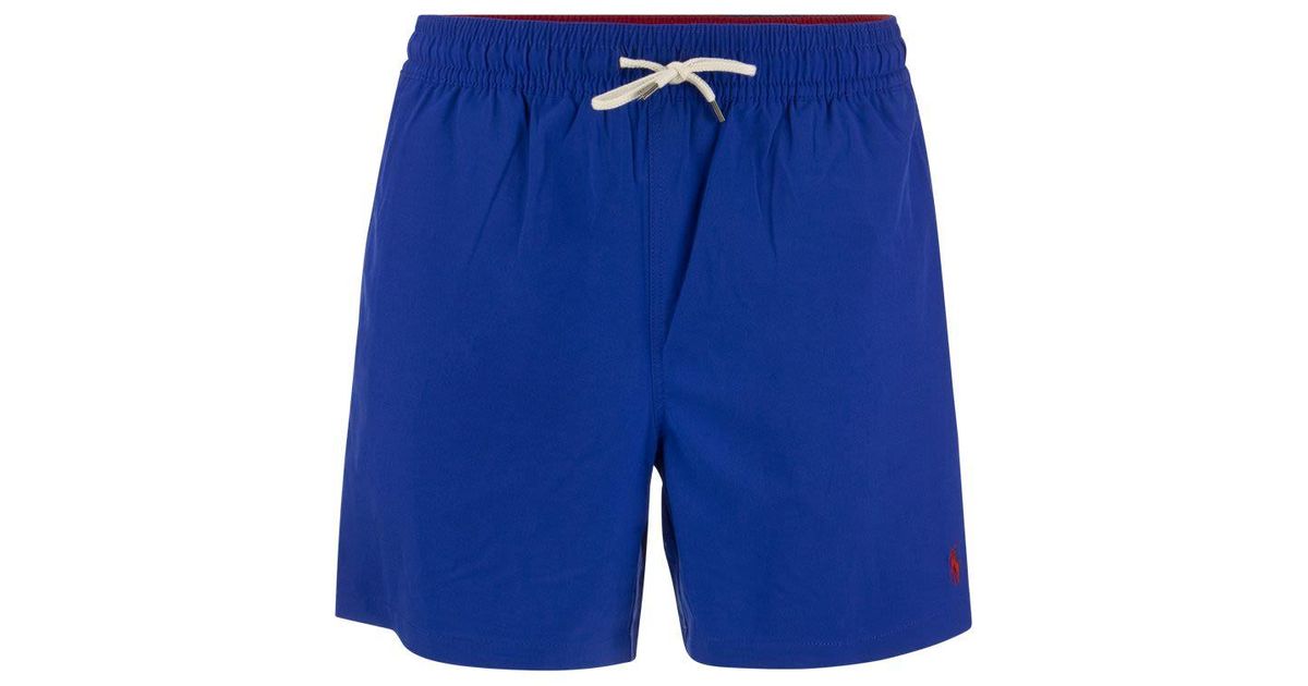 Polo Ralph Lauren Beach Boxers in Blue for Men | Lyst