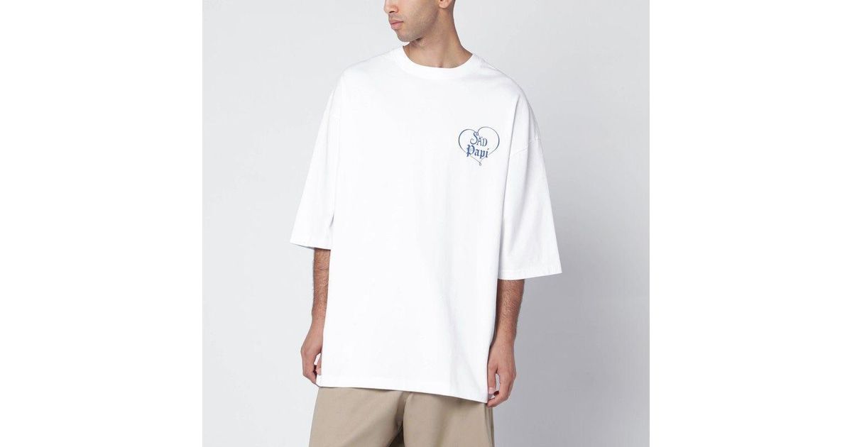 Willy Chavarria Sad Papi Tshirt in White for Men | Lyst UK