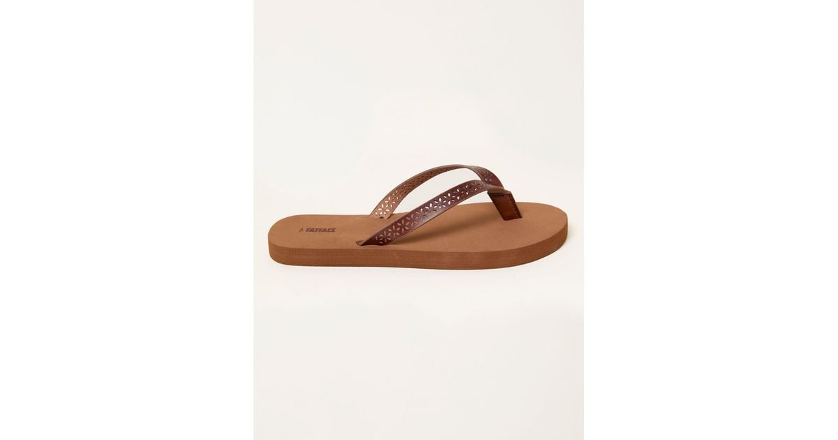FatFace Fatface Emmy Flip Flop in Brown | Lyst UK
