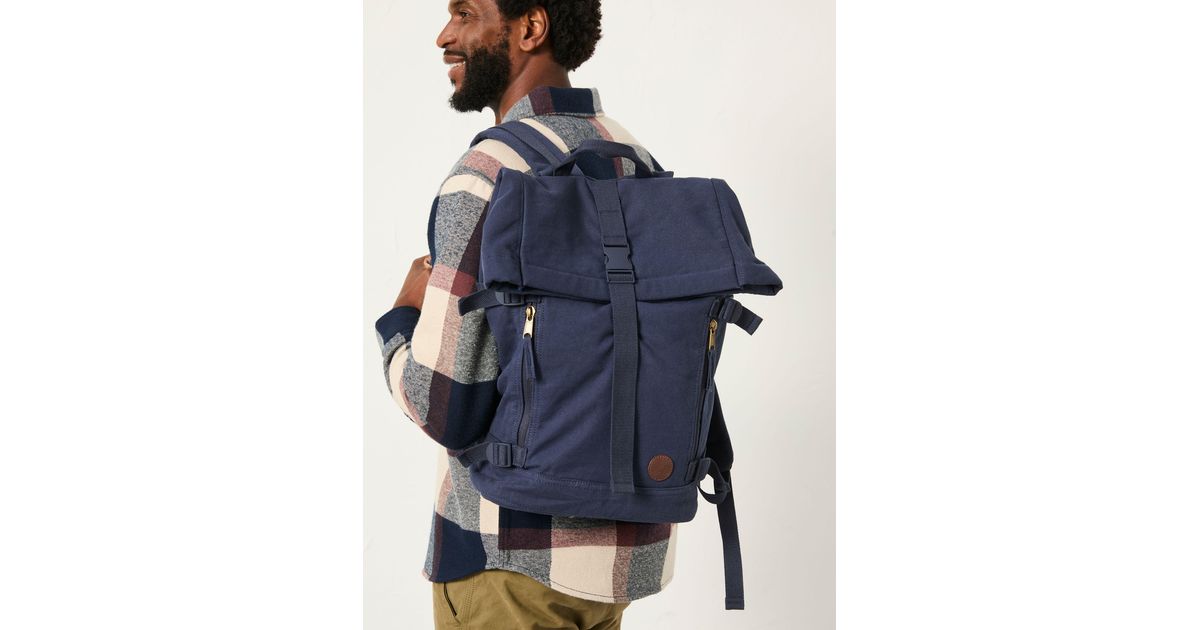 FatFace Fatface Roll Top Backpack in Blue for Men | Lyst UK