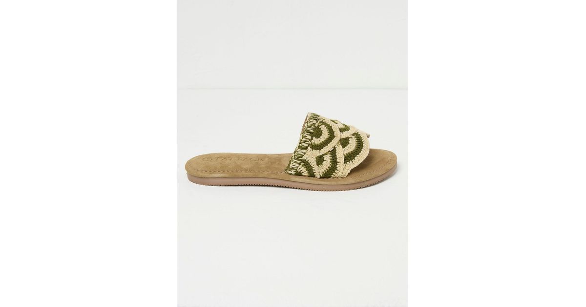 FatFace Fatface Maira Scallop Sliders in Green | Lyst UK