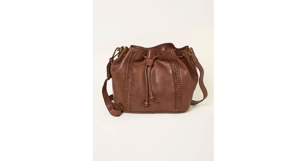 FatFace Fatface Awna Woven Bucket Bag in Brown | Lyst UK