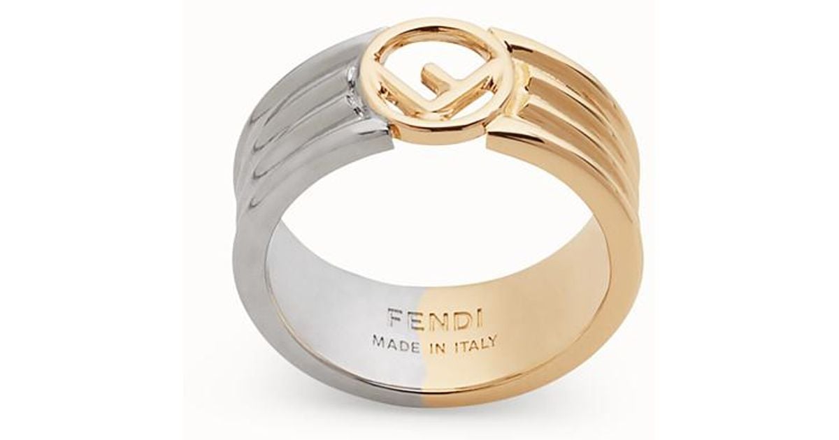 Fendi Bague F Is in Metallic - Lyst