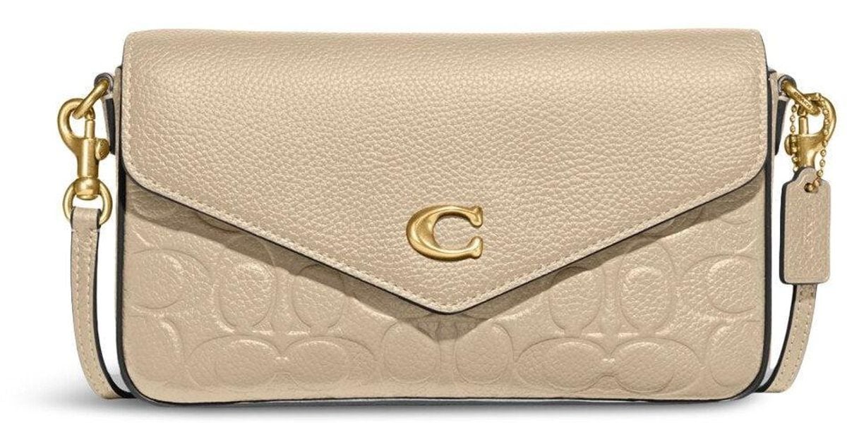 COACH Signature Wyn Crossbody Bag in Natural | Lyst UK