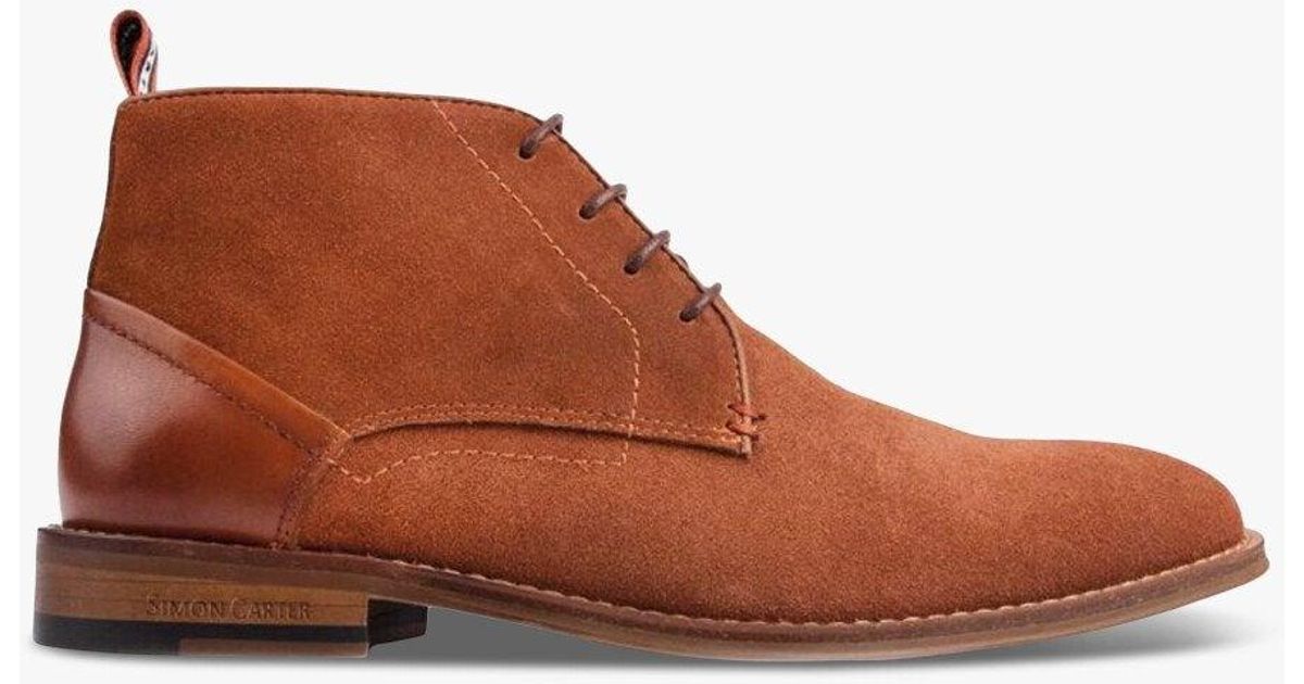 Simon Carter Byrd Ii Chukka Boots in Brown for Men | Lyst UK