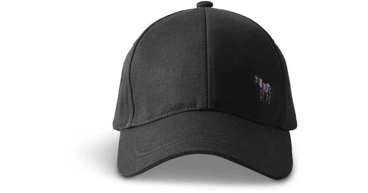 Paul Smith Zebra Logo Cap in Black for Men | Lyst UK