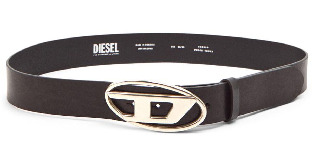 DIESEL Men's B-1dr Big Buckle Belt in White for Men | Lyst UK