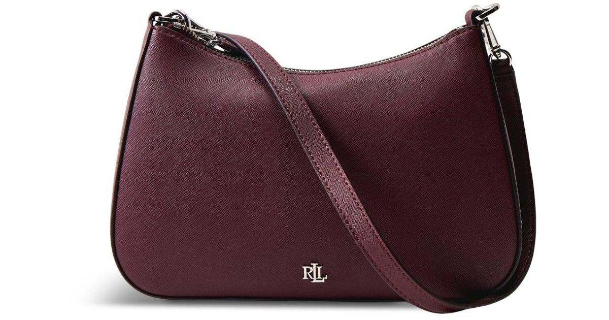 Ralph Lauren Danni Medium Shoulder Bag in Purple | Lyst UK