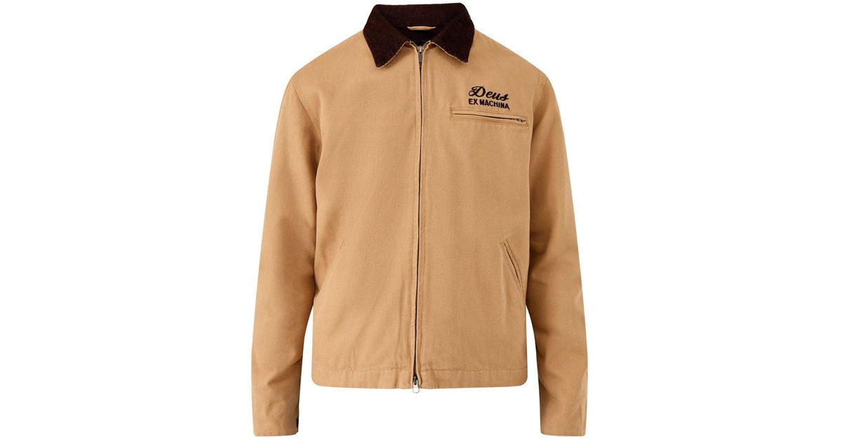 DEUS Address Workwear Jacket in Natural for Men | Lyst UK