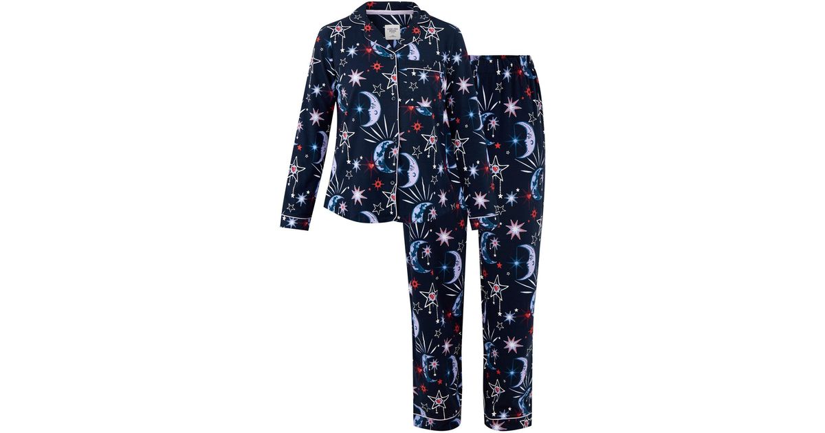 Chelsea Peers Starry Night Sky Pyjama Set in Blue | Lyst UK