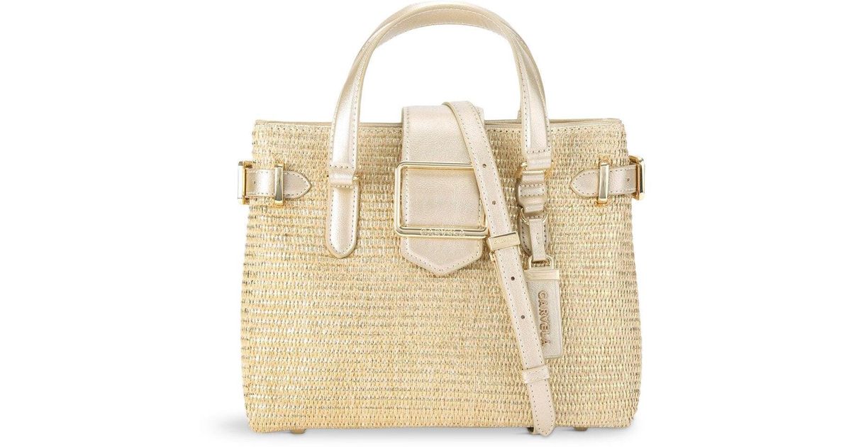 Carvela Kurt Geiger Micro Mindy Tote Bag in Natural | Lyst UK