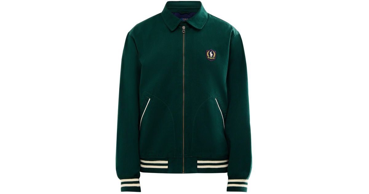 Polo Ralph Lauren Rl Track Jacket in Green for Men | Lyst UK