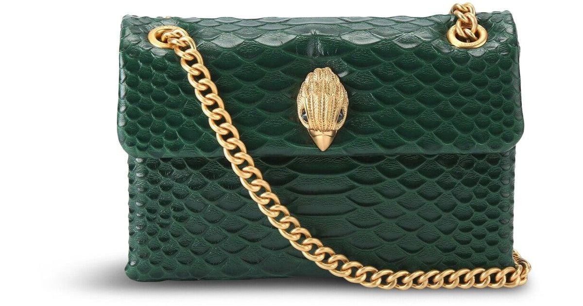 Kurt Geiger Mini Kensington Cross Body Bag in Green | Lyst UK