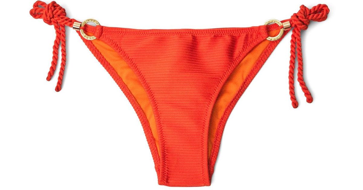 Heidi Klein San Sebastian Ring Triangle Bikini in Red | Lyst UK