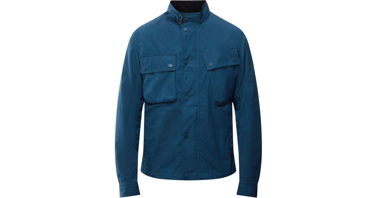 Belstaff Service Racemaster Delta Ripstop Jacket in Blue for Men | Lyst UK