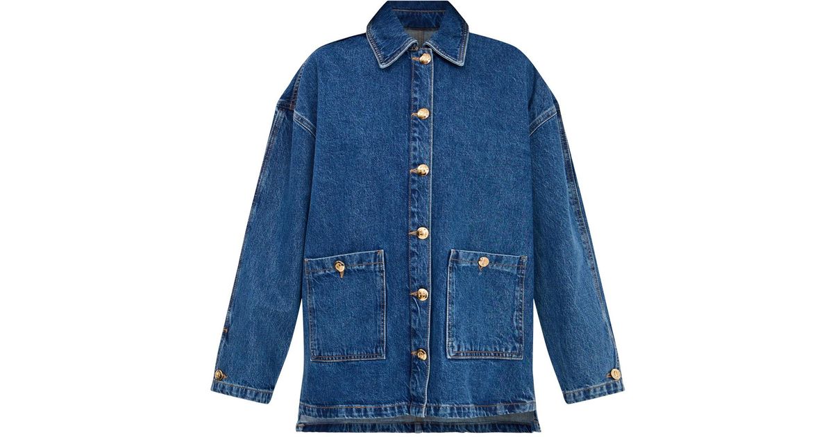 Anine Bing Luca Jacket Clean Denim in Blue | Lyst UK