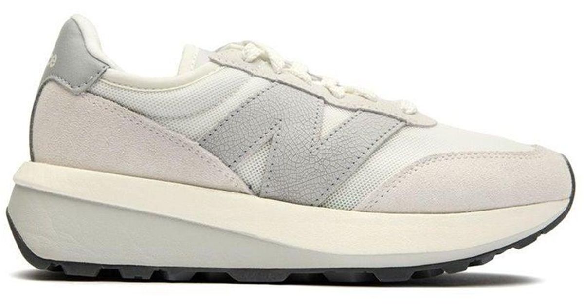 New Balance 370 Trainers Reflection Sea Salt in White | Lyst UK
