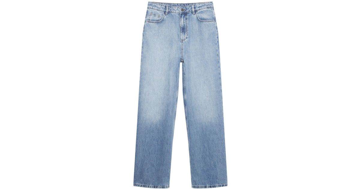 Mint Velvet Mid Soft Wide Jeans in Blue | Lyst UK