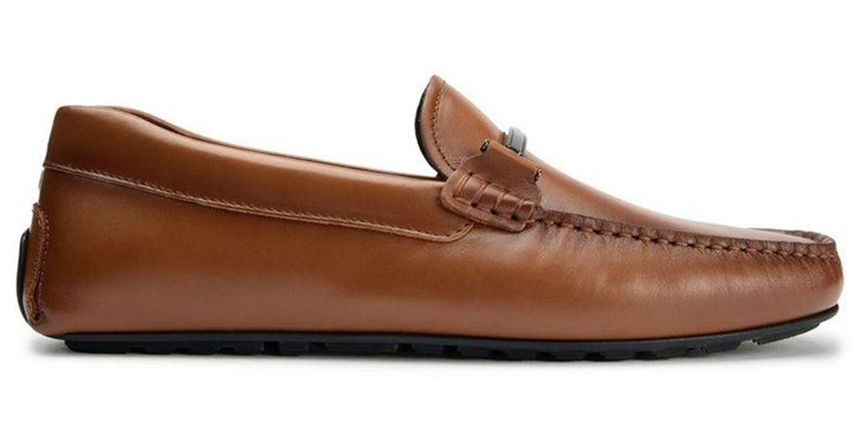BOSS Noel Mocc Shoes in Brown for Men | Lyst UK