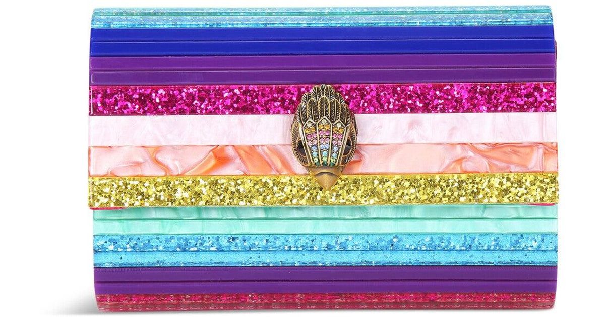 Kurt Geiger Party Eagle Clutch Bag in Blue | Lyst UK
