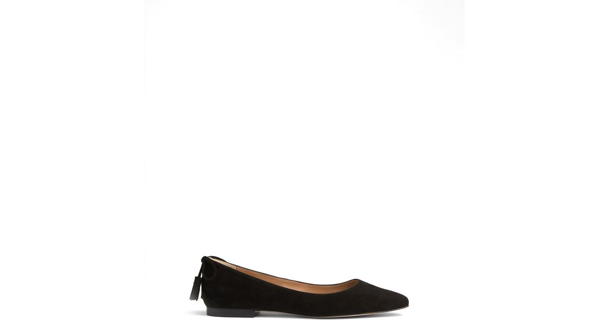 LK Bennett Essie Tassel Point Flats in Black | Lyst UK