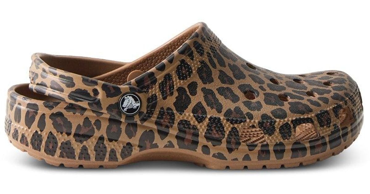 Crocs™ Classic Graphic Clog Sepia Leopard in Black | Lyst UK