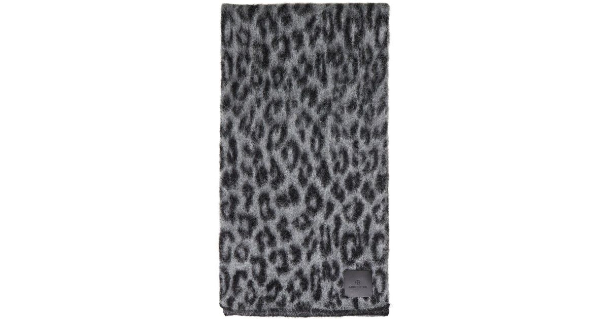 Anine Bing Hannah Scarf in Grey | Lyst UK