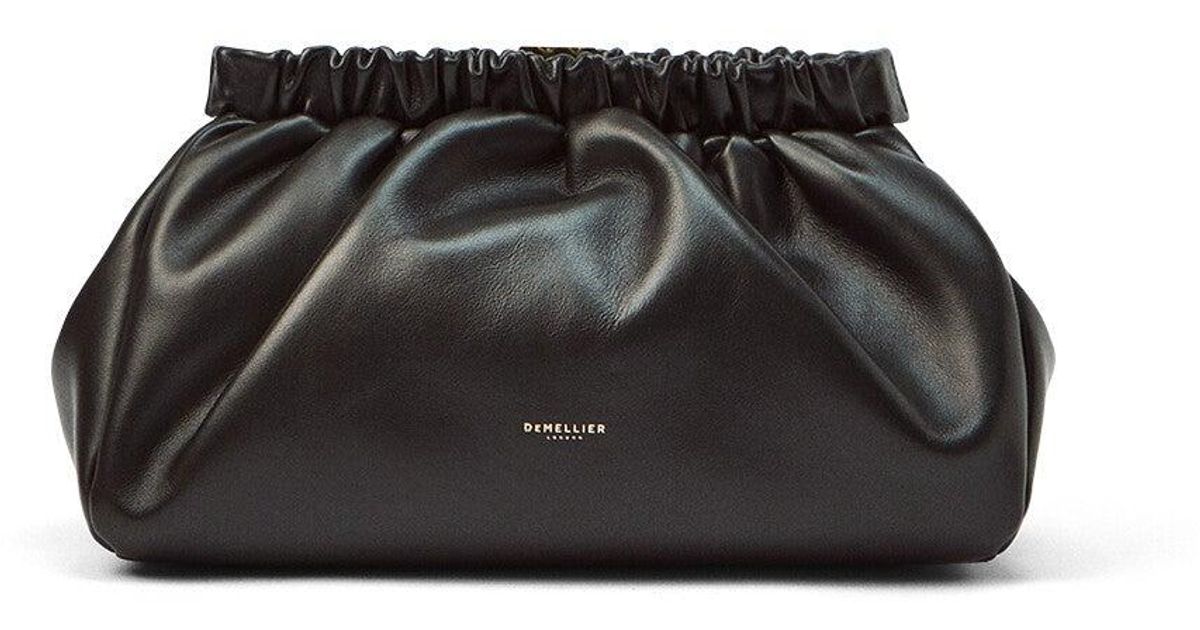 DeMellier London Miami Clutch Bag in Black | Lyst UK