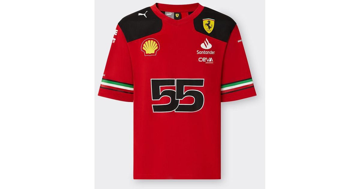 Ferrari Scuderia Replica Sainz Football Jersey - Austin Special Edition ...